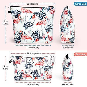 Cosmetic Bag Water-resistant Makeup Bags Roomy Toiletry Pouch Travel Cosmetic Organizer Gifts for Women and Girls