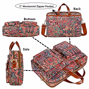 Baosha Multicoloured 17inch Laptop Computer Bag Messenger Bag Briefcase for Women BC-07 (HS)