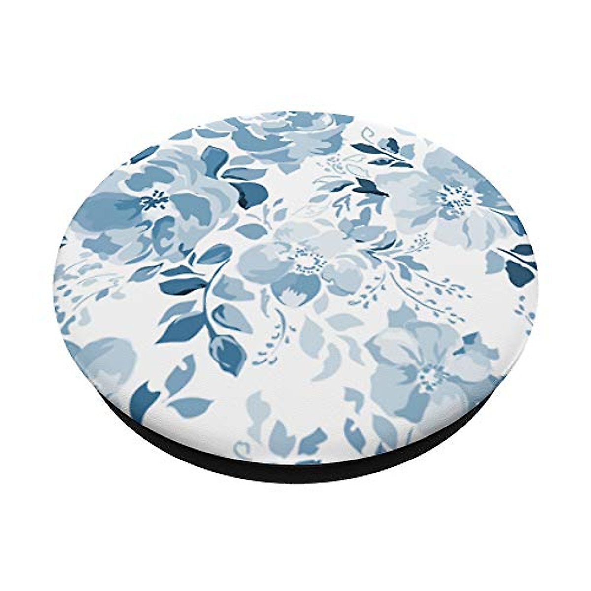 Light Blue Floral Flowers Country Vintage Antique PopSockets PopGrip: Swappable Grip for Phones & Tablets