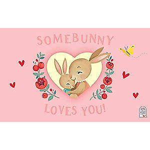 Somebunny Loves You - Greeting Card Board Book, Includes Envelope and Foil Sticker, Ages 1-5
