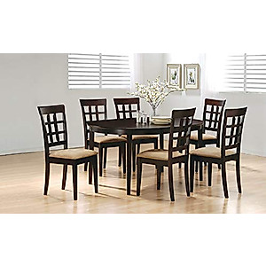 Coaster Home Furnishings 100770 Gabriel Oval Dining Table Cappuccino
