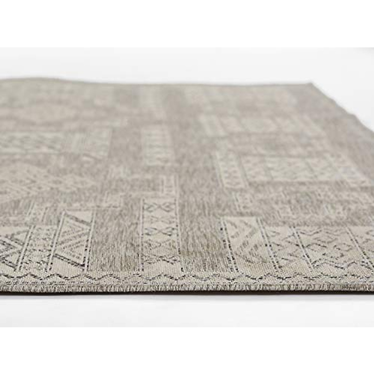 Momeni Hampton Transitional Indoor/Outdoor Area Rug, Grey, 2' X 3'