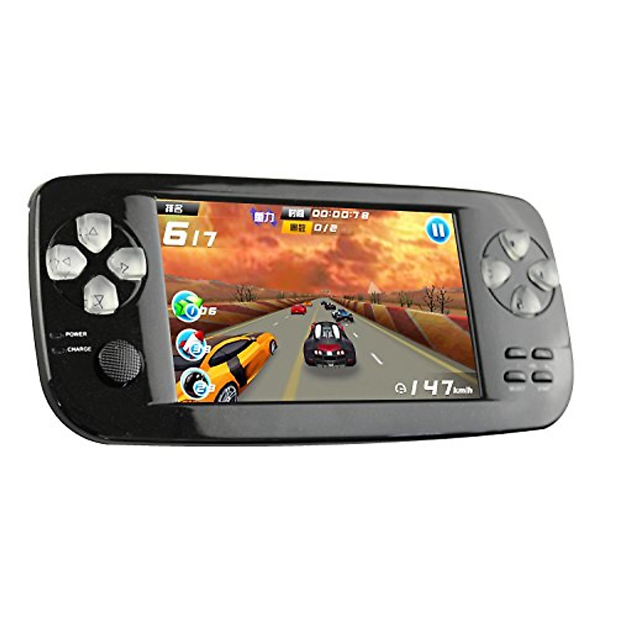 KIII Handheld Game Console , Retro Game Console 4.3 Inch 3000 Classic Games Portable Game Console Support TV Output - Black