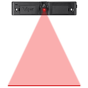 Viper Stadium Cabinet & Shot King Sisal/Bristle Dartboard Ready-to-Play Bundle: Elite Set (Shot King Dartboard, Darts, Shadow Buster and Laser Throw Line), Black (40-1213)