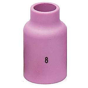 Eastwood 10 Pack Tig Welder Replacement 8 3/8 in. Gas Lens Cups Alumina Nozzle for Standard Collet Body Torch