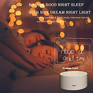 Gifts for Adults Kids, Personalized DIY Message Board Night Light,USB Powered Table Lamp with Erasable Pen and Remote Control, Office Room Desktop Decoration, Gifts for Wedding Anniversary Birthdays