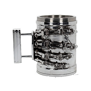 Nemesis Now T-800 Terminator 2 Judgement Day Tankard Mug Featuring the Cyberdyne Systems Logo, Officially Licensed Hand-Painted Resin, Futuristic Sci-Fi Decor, 17cm