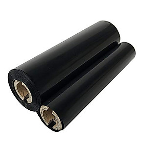 Officeuct Thermal Transfer Ribbon 4.33"x244'(110mmx74m)-1 Roll. Resin Enhanced Wax Barcode Black Ribbon 1/2 Inch Core Ink Outside for Zebra Eltron Datamax Zebra TLP2844 TLP2442 GC420t GK420t GX420t