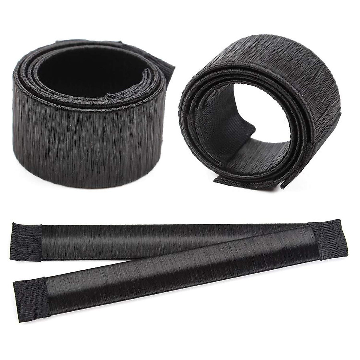 Black Magic Hair Bun Makers 3 Pcs - LHAAAYF Professional Donut Shaper, Ballet Hair Tool for Easy Kids' Ballerina Buns