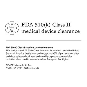 Molekule Air Pro | Air Purifier for Large Rooms up to 1000 sq. ft. w/PECO-HEPA Tri-Power Technology, for Allergens, Smoke, Mold, Bacteria, Viruses & Pollutants for Clean Air - Silver, Alexa-Compatible
