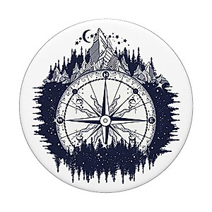 Travel Compass / Celtic Mountain Design PopSockets PopGrip: Swappable Grip for Phones & Tablets