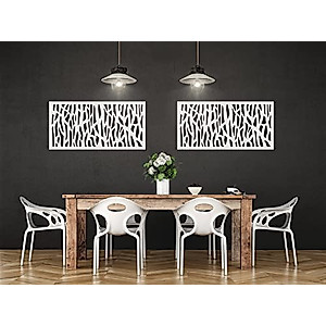 Barrette Outdoor Living 73030573 Sprig Decorative Screen Panel, White