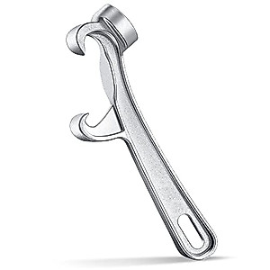 Romooa Aluminum Bucket Opener 5 Gallon Pail Opener Silver Buckets Lid Wrench Metal Can Opener Lid Remover Tool for Home Industrial Use (1 Piece), 21 cm