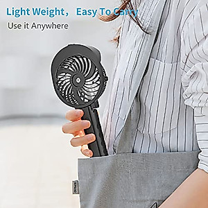 Portable Misting Fan, 55ML Large Water Tank Personal Handheld Mister Fan, Rechargeable Battery Operated Fan with Spray Mist Fan, 180° Foldable, 3 Speeds, for Home, Office, Outdoor, Disney, Travel