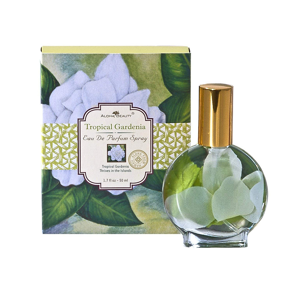 Aloha Beauty Hawaiian Tropical Gardenia Eau De Parfum Spray 1.7 oz