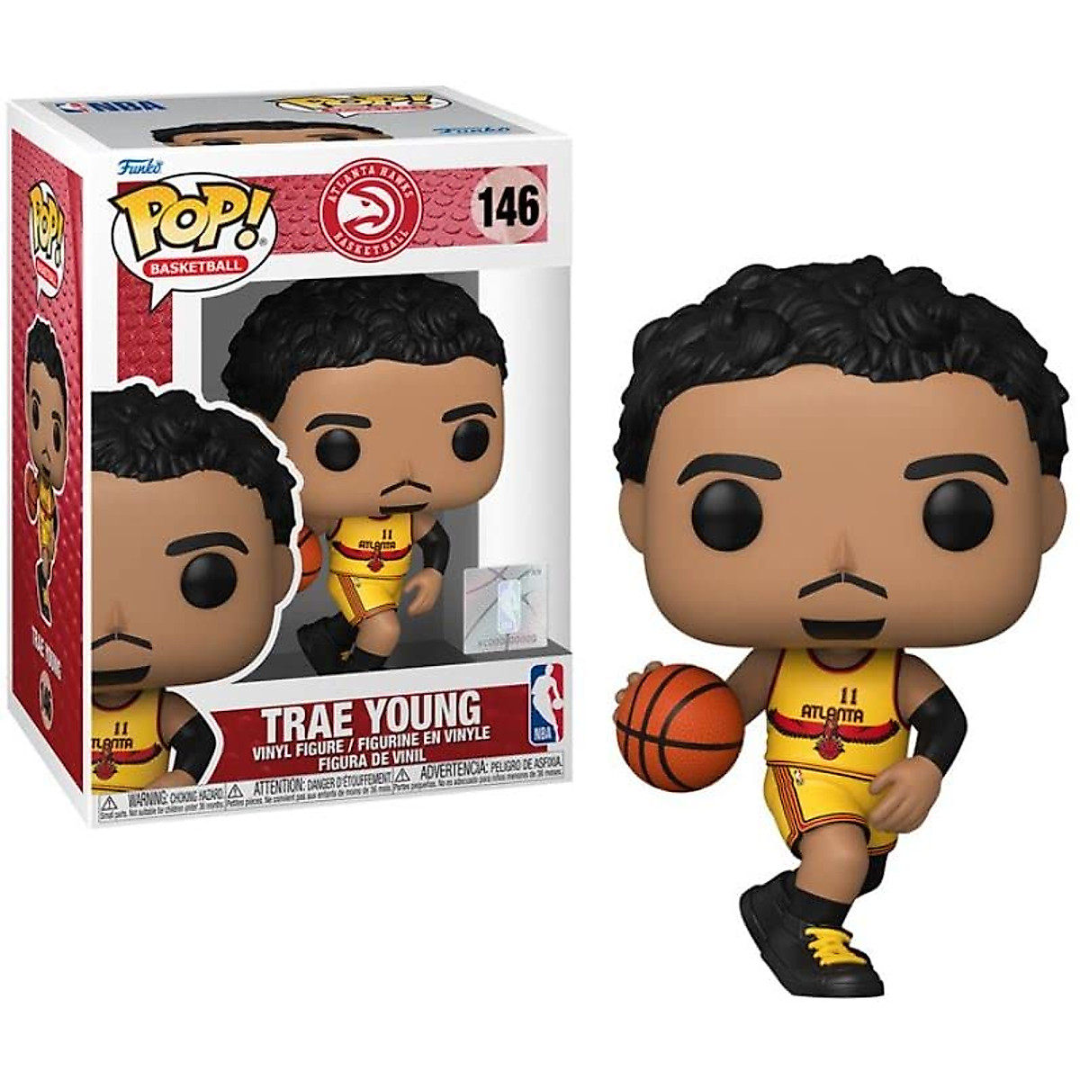 Trae Young (Atlanta Hawks) NBA Funko Pop! Series 8 w/Ecotek Protective Case