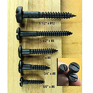Rustic Pyramid Head Wood Screws of #8 X 1 1/2 inch (24, Pack)