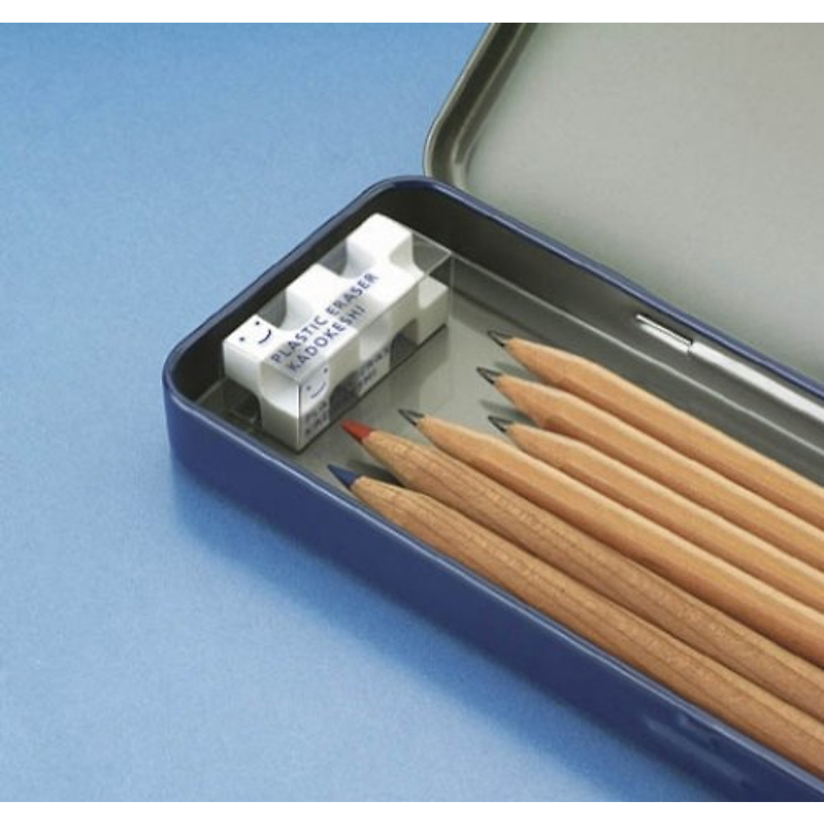 Kokuyo Kado-Keshi Petit Eraser, Set of 2, Blue/White (Keshi-U750-1)