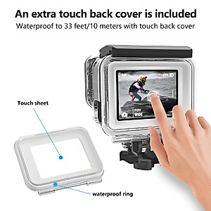 Suptig Case Housing Waterproof Case for Gopro Hero 7 Black Gopro Hero 5 Gopro Hero 6 Gopro Hero 2018 Action Camera Waterproof 147ft(45Meters)