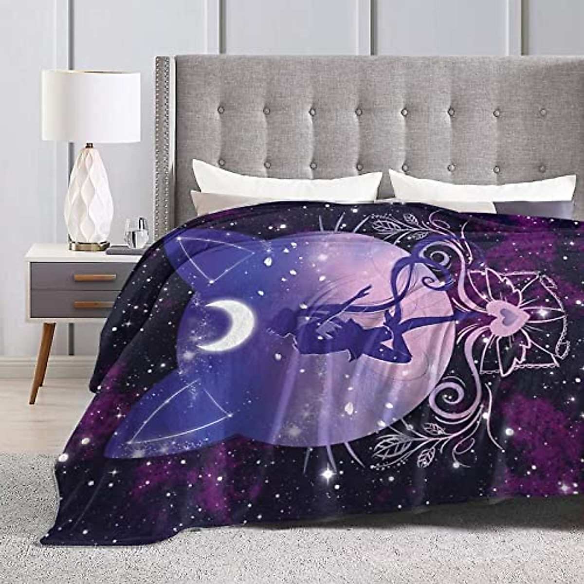 Somny Air Conditioner Blanket Cartoon Blanket Flannel Fleece Blanket Ultra Soft Lightweight Throw Blanket for Bed Couch Living Room 50''X40''