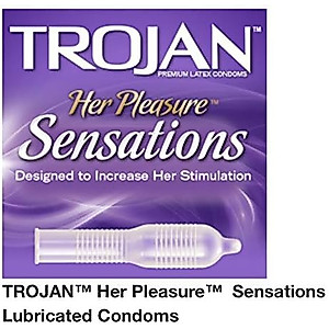 Trojan Pleasure Pack Premium Lubricated Latex Condoms, 40 Count (Fire & Ice)