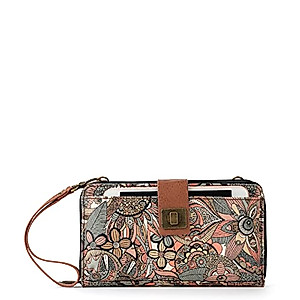 Sakroots Large Coated Canvas Smartphone Crossbody Bag, Sienna Spirit Desert