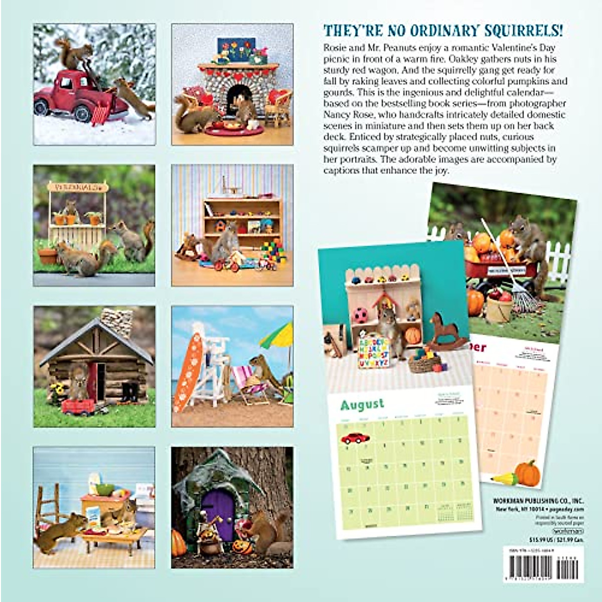 The Secret Life of Squirrels Wall Calendar 2023: Wild Squirrels Interacting with Handcrafted Domestic Scenes