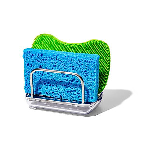 OXO Good Grips Stainless Steel Sponge Holder,Black