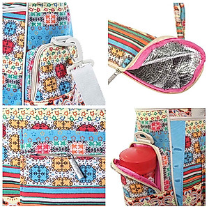 KF Baby Bohemian Diaper Bag Value Set, Crossbody Strap, Stroller Hooks, More