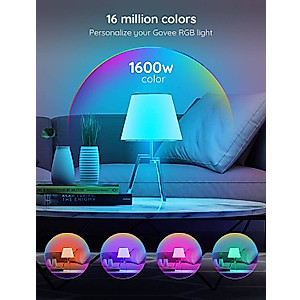 Govee Smart LED Bulbs, Bluetooth Light Bulbs, RGBWW Color Changing Light Bulbs with App Control, A19, E26, Music Sync and 8 Scene Mode for Living Room Bedroom Party, 2 Pack(Not Support WiFi/Alexa)