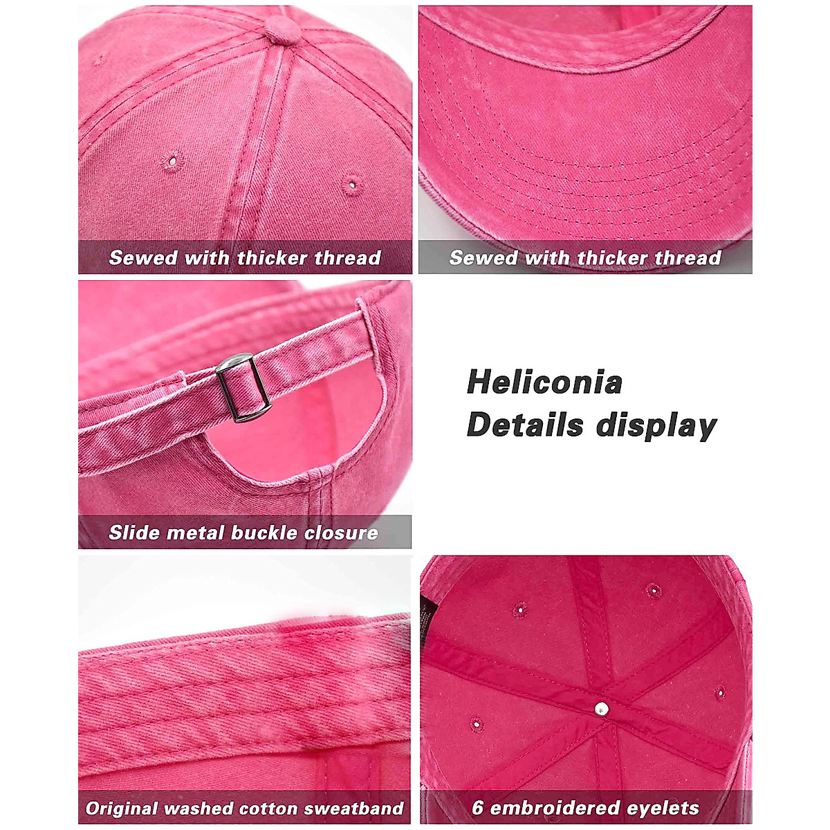 Embroidered Plays Well with Others Baseball Hat Upside Down Pineapple Denim Hat Adjustable Embroidery Baseball Cap Pink