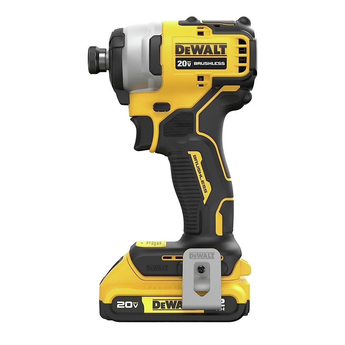 Dewalt DCF809D1 20V MAX ATOMIC Brushless Compact Lithium-Ion 1/4 in. Cordless Impact Drill Driver Kit (2 Ah)