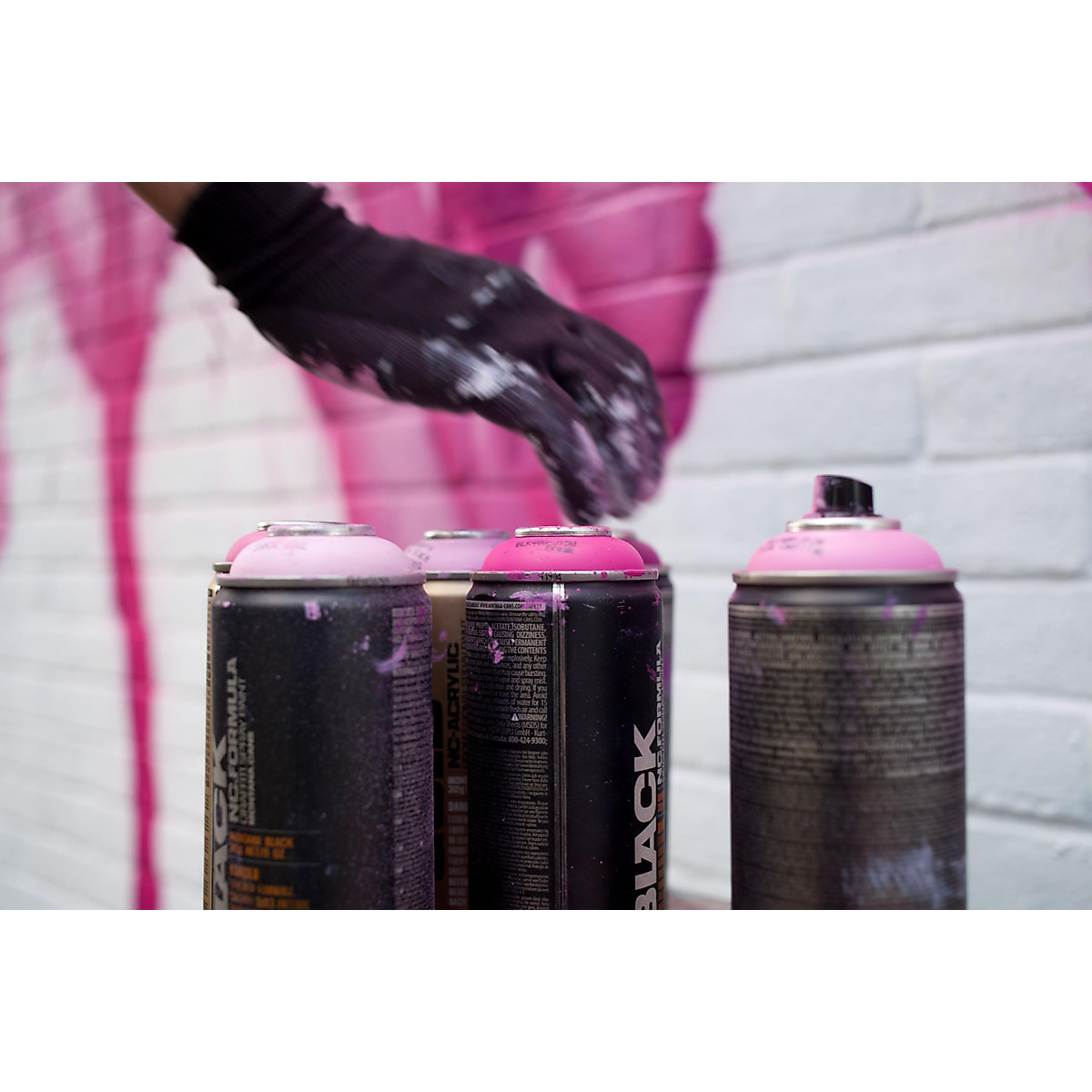 Montana Cans BLACK Spray Paint, 400ml, Cardinal, 400_ml (MXB-3062)