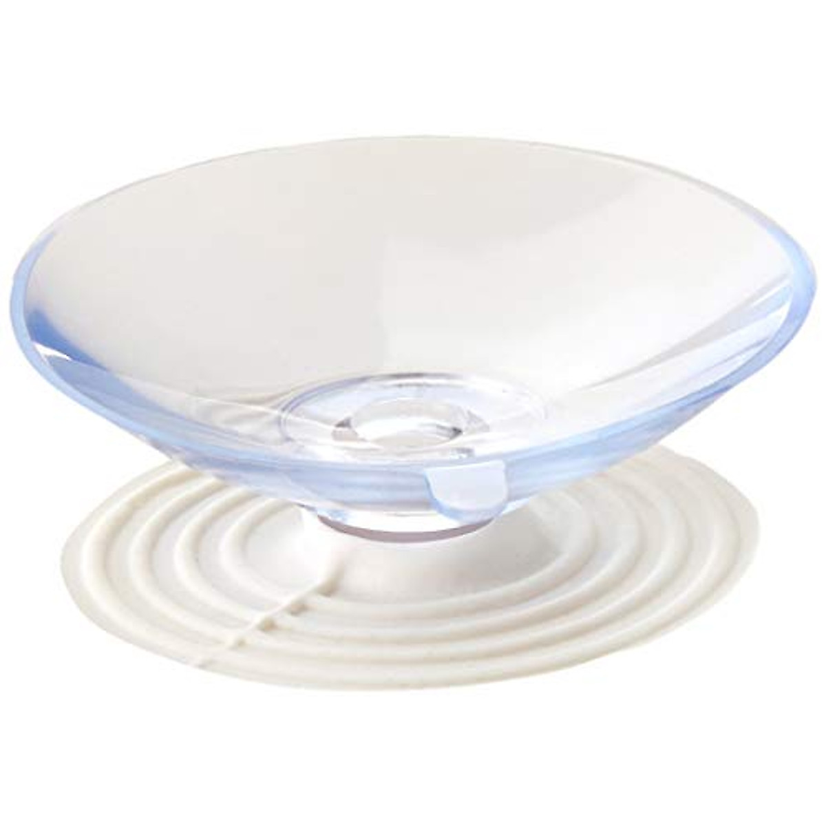 Amazon Basics Bath Tub Neck Pillow with Suction Cups, Waterproof, 3-Panel, Off-white