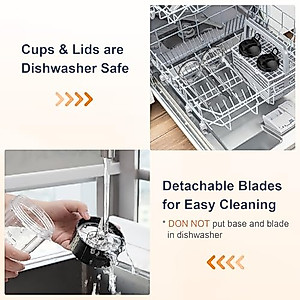 KOIOS Smoothie Blender, 900W Personal Blender for Shakes and Smoothies Kitchen with 2 No-BPA 22oz Portable Blender Cups, Single Serve Smoothies Maker Mixer for Juices, Nutritious Recipe (Light Grey)