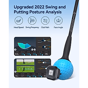 PHIGOLF Home Golf Simulator, Enjoy Interactive Golfing with Smart Motion Sensor and Swing Stick for Indoor and Outdoor Fun - Compatible with Android, iOS, WGT, and E6 Connect Series