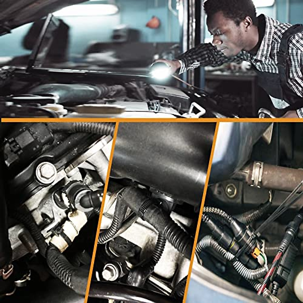 Xislet Universal Push Mount Cable Zip Tie Compatible with Cars Boat Trailer Polaris UTV Side By Side Jeep Wrangler Nylon Self Locking Cable Strap for Engine Bay Wire Harness Restraint Ties- 120 Pcs