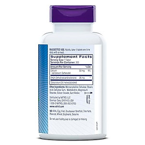 Natrol Mood & Stress DHEA 25mg With Calcium, Dietary Supplement for Balance of Certain Hormone Level and Mood Support, 300 Tablets, 300 Day Supply