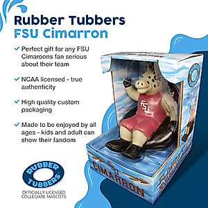 Rubber Tubbers Florida State Seminoles (Cimarron) Collegiate Bathtub Toys - Officially Licensed NCAA Team Mascots, Authentic Sports Memorabilia, Novelty Rubber Ducks (Florida State University)