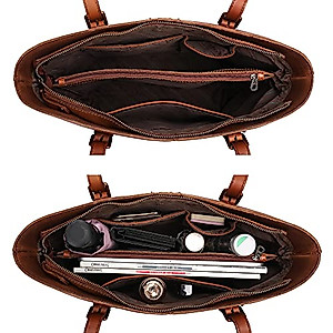 Montana West Purses and Handbags Genuine Leather Purses for Women Hobo Bags Shoulder Tote Purse MWG04-G9068BR