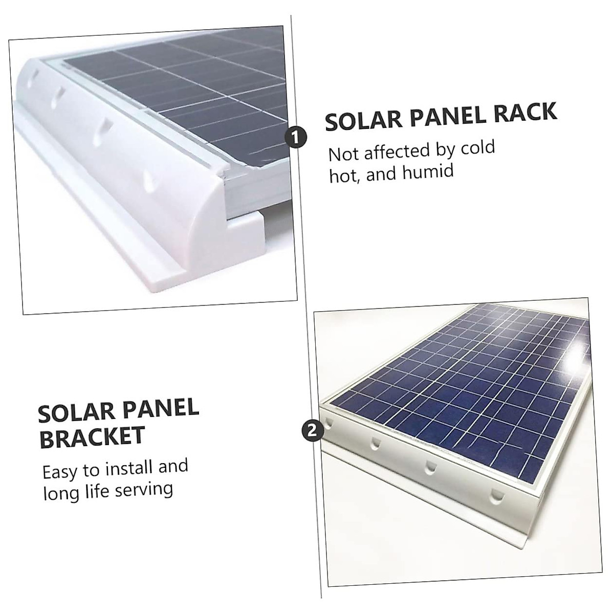 MARMERDO 2pcs Solar Panel Support Caravan Boat Solar Panel Bracket Soundbar Bracket Rv Solar Panel Bracket Solar Panel Mounting Brackets Roof Panels Marine White Abs Windshield