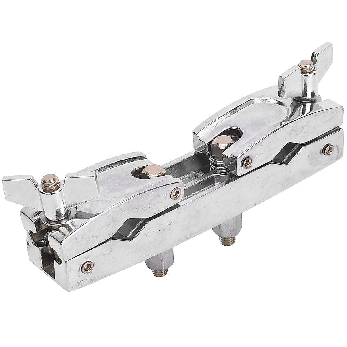 Drum Clip Rod Zinc Alloy Connecting Clamp Holder Bracket Rod Percussion Multi-function Clip Silver