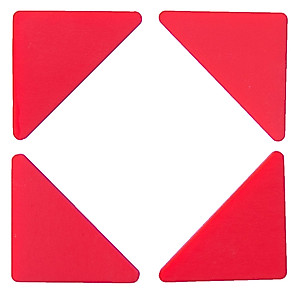 Thirteen Chefs Cutting Board Feet, Non Slip Silicone Pads, Set of 8, Red - Non Adhesive, Glue Free