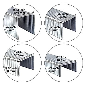 Amazon Basics Standard Staples for Staple Gun, 50 Sheet Capacity, 1000 Count - Pack of 4
