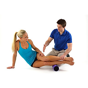 Travel Roller® Deluxe Foam Roller *Black* with Free Online Instructional Videos & Poster, Original (12.5" x 4.3")