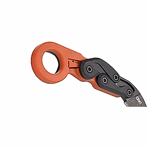 CRKT Provoke Orange Kinematic EDC Folding Pocket Knife: Morphing Karambit, Black Stonewash Stainless Steel Blade, Grivory Handle with Integrated Safety Lock, Low Profile Pocket Clip 4041O