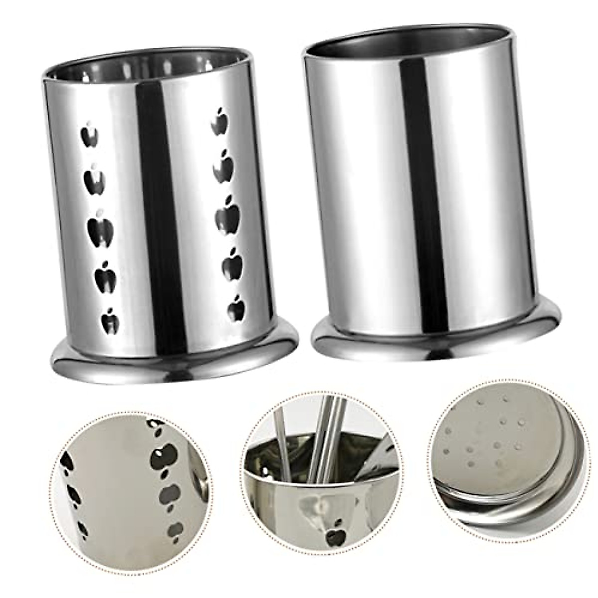 DOITOOL cooking utensil holder kitchen utensil holder stainless utensil holder flatware organizers flatware drying chopsticks holder utensil drying Stainless steel tableware Kitchenware