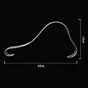 HugeStore 5 Pairs Clear Acrylic Sandal Shoe Display Stand Shoe Supports Shaper Forms Inserts