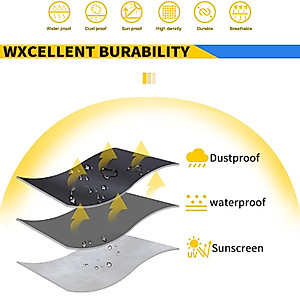 ZYSUOR Shelf Cover Wire Shelving Cover Rack Dust Cover 48X18X72,The Two-Way Zipper Design can be Opened up, Down, or All for Easy Access (No Shelves,Black Cover only)