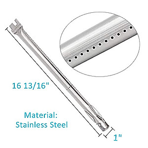 BBQration Stainless Steel Repair Kit Replacement Parts for Nexgrill 720-0025, 720-0234, 720-0289, Charmglow 720-0234, 720-0289, Kirkland 720-0025 Grill Burner Tube, Heat Plates and Cooking Grates